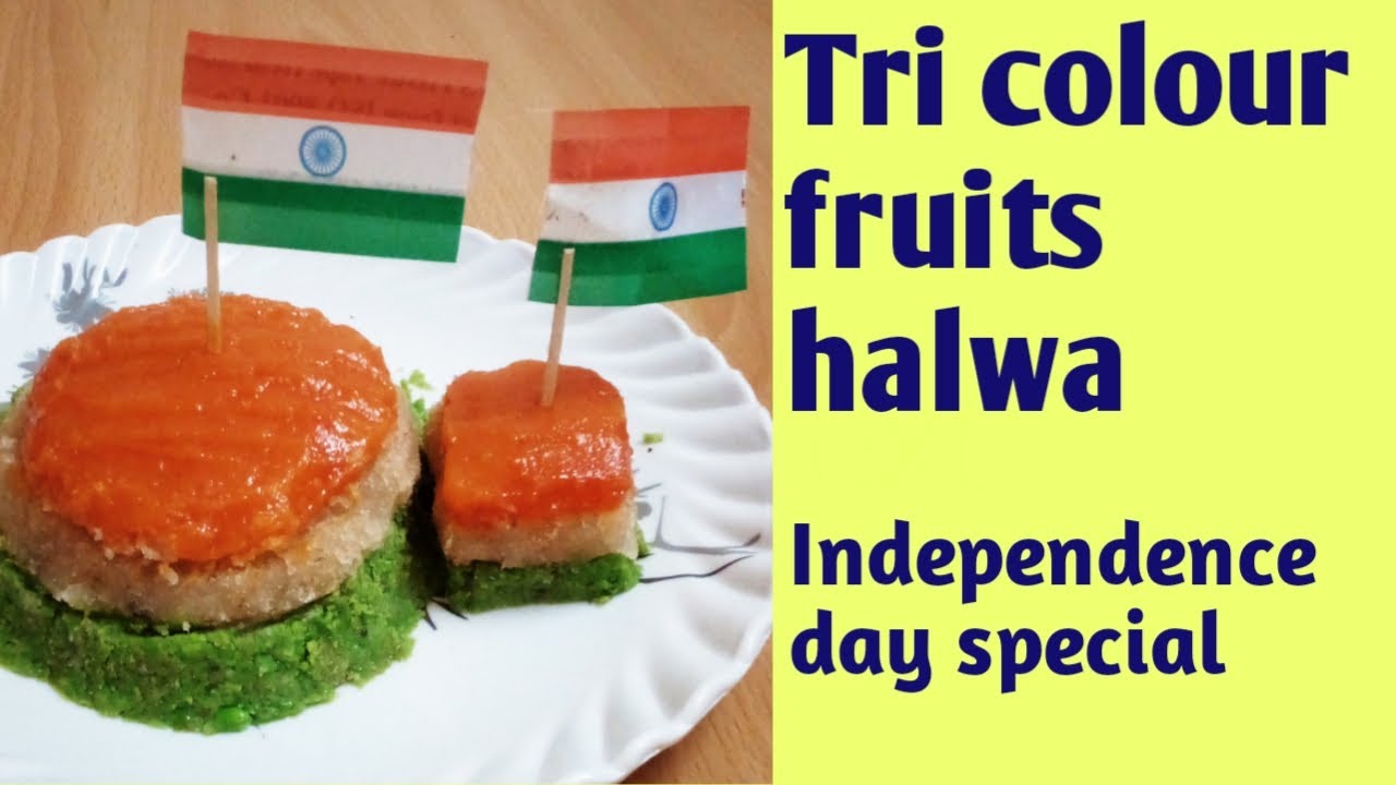 Tricolour halwa/tricolour burfi/tiranga recipe/Republic Day recipes ...