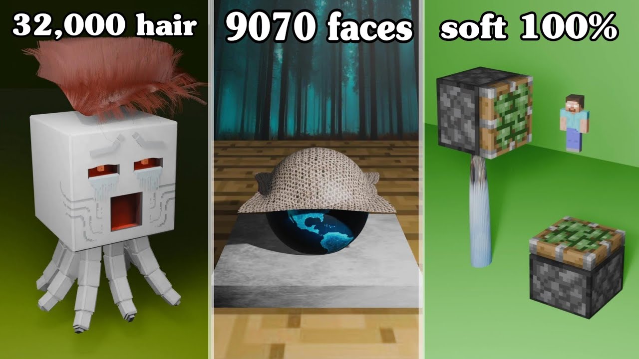 Satisfying Minecraft 3D Simulations for 3 Minutes Straight [Compilation ...