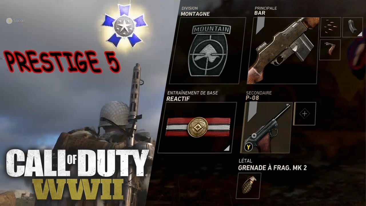 COD WW2: PRESTIGE 5 - DES COUPS DE BAR - YouTube