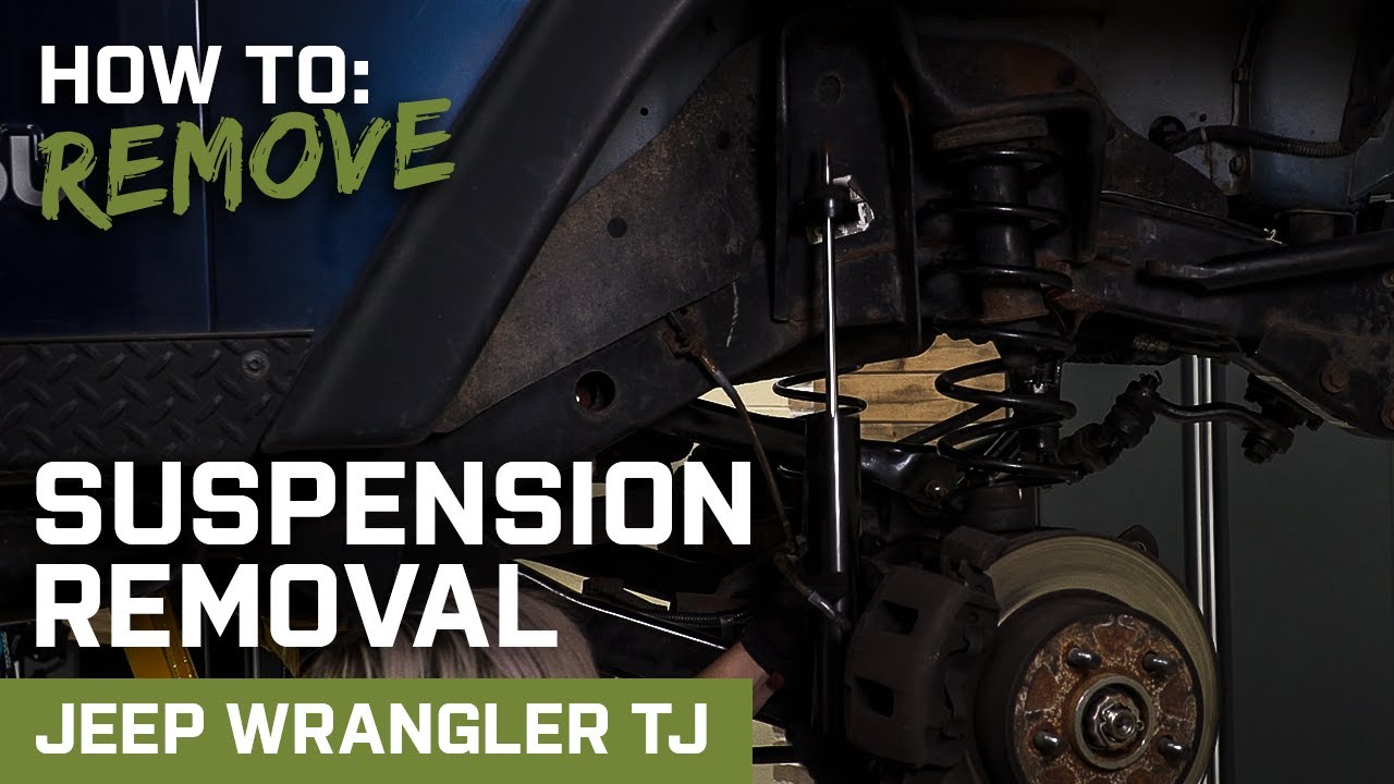 How to Remove Stock Suspension | Wrangler TJ - YouTube