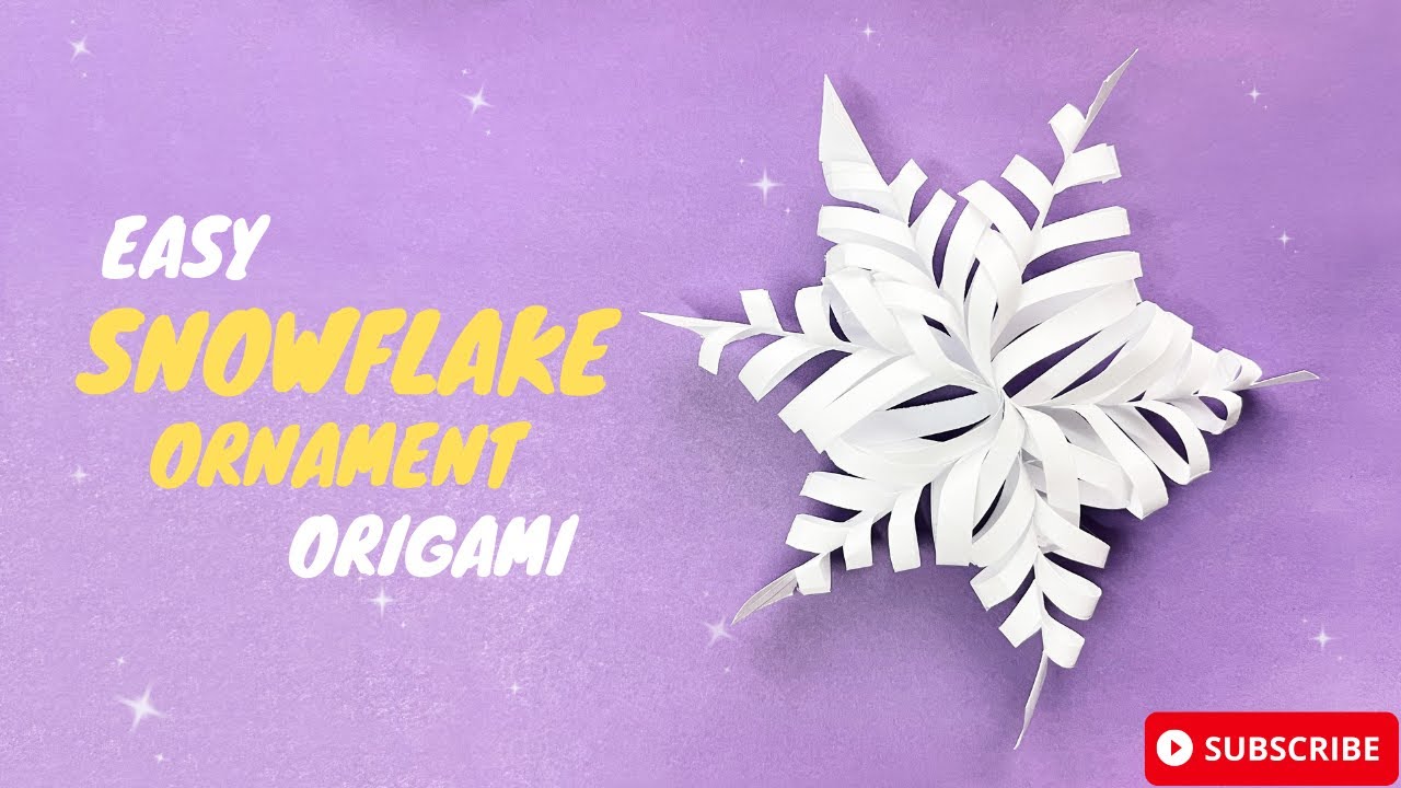 Easy Origami Snowflake | How to make paper snowflake | DIY snowflake ...