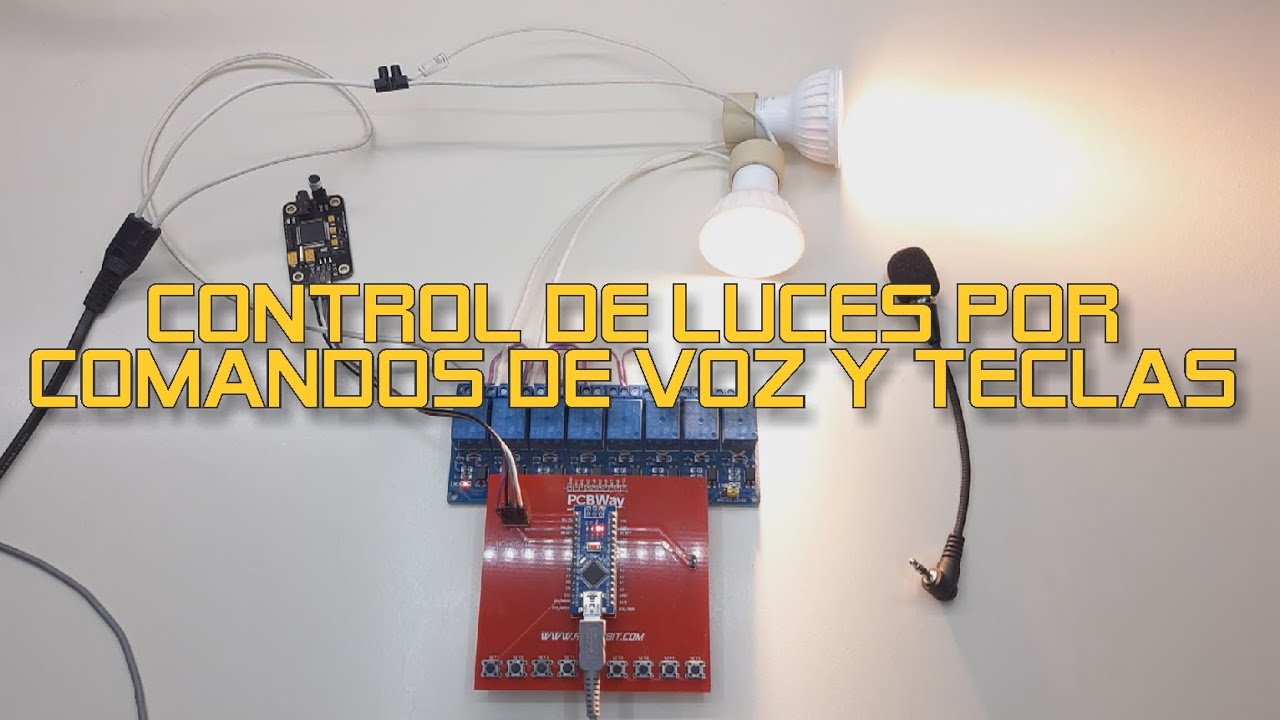 Control De Luces Por Comandos De Voz Y Teclas Pcbwayes Youtube