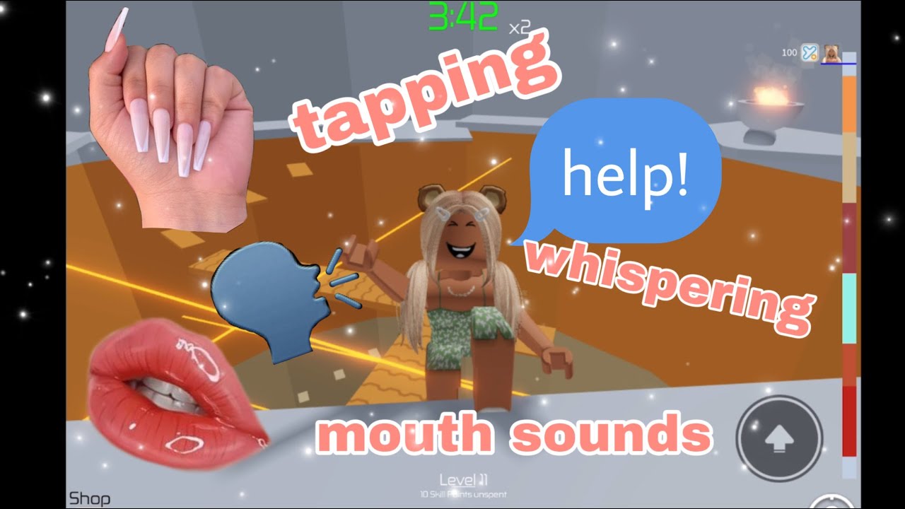 roblox asmr~ PLAYING TOH (mouth sounds, whispering, and tapping) - YouTube