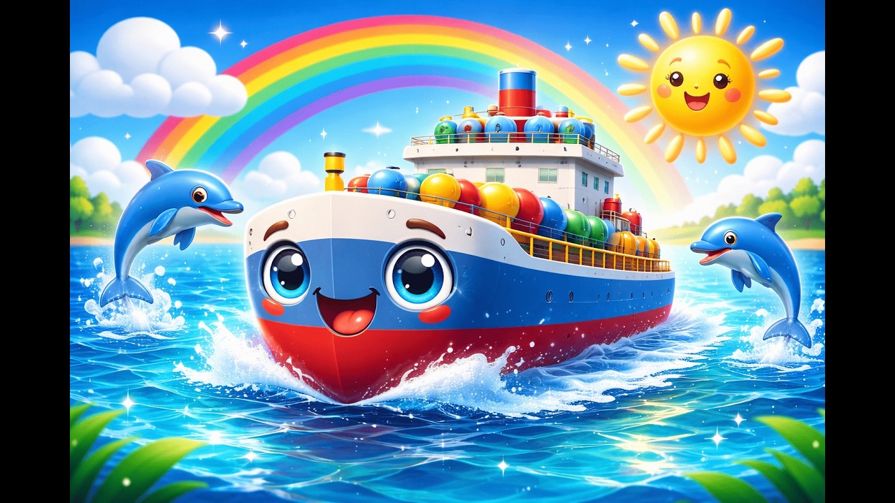 Oil Tanker Ship Sounds for Kids | Deep Horn & Ocean Engine Learning ...