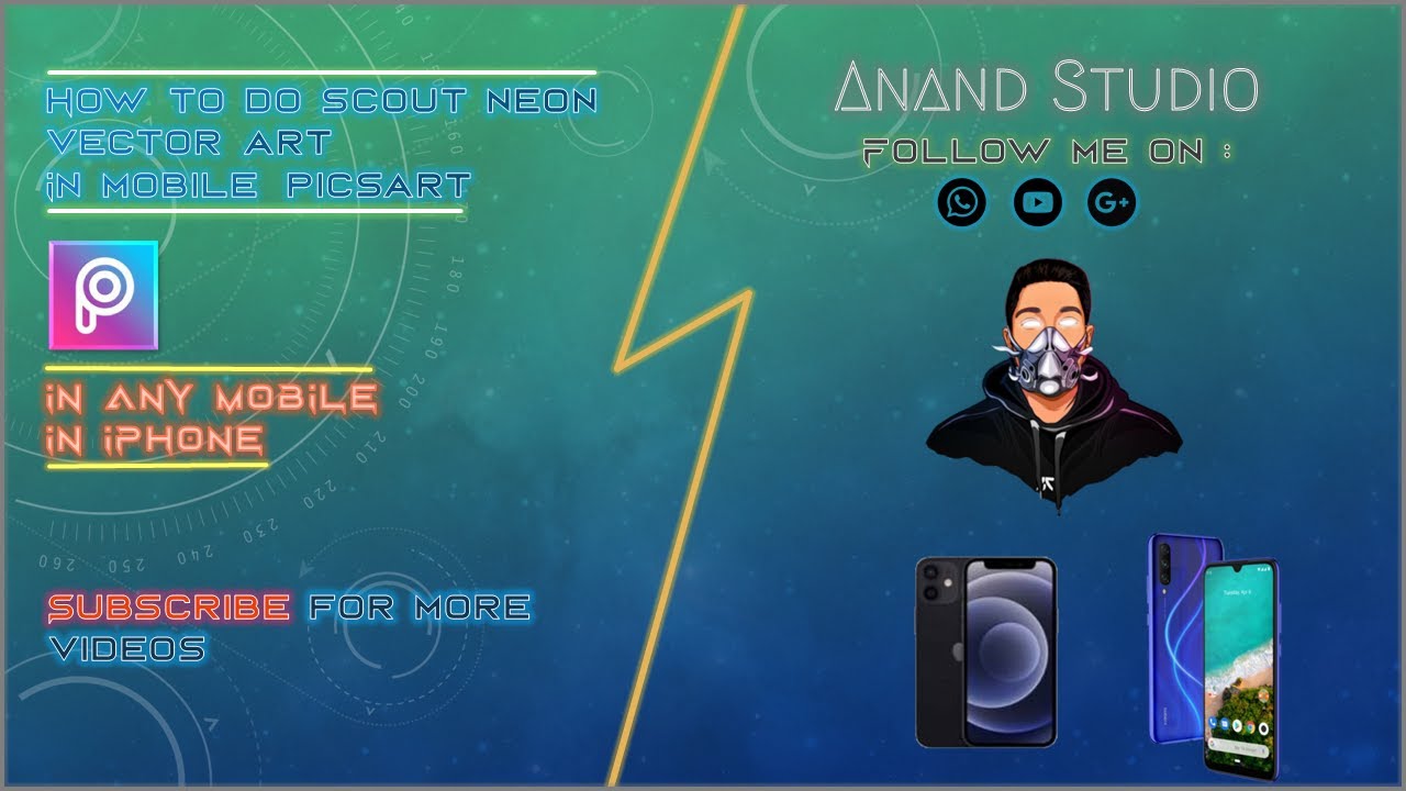 How to do Neon scout Vector cartoon Art....#AnandStudio - YouTube
