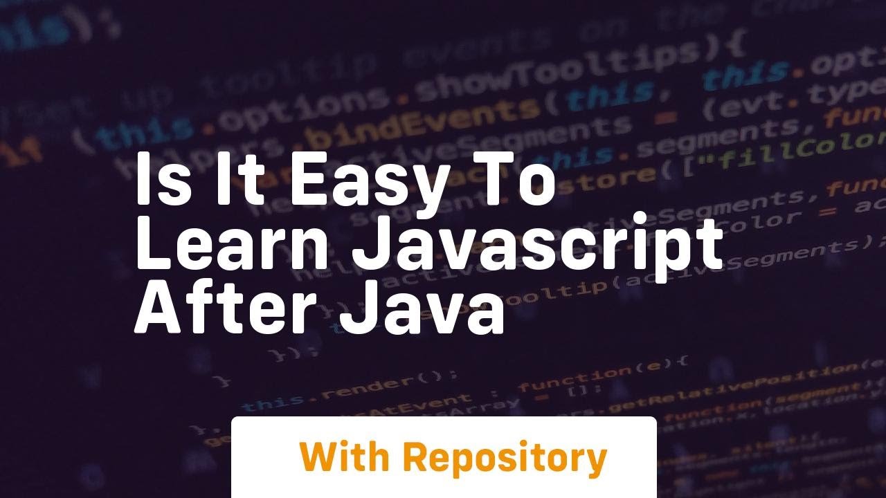 is it easy to learn javascript after java - YouTube