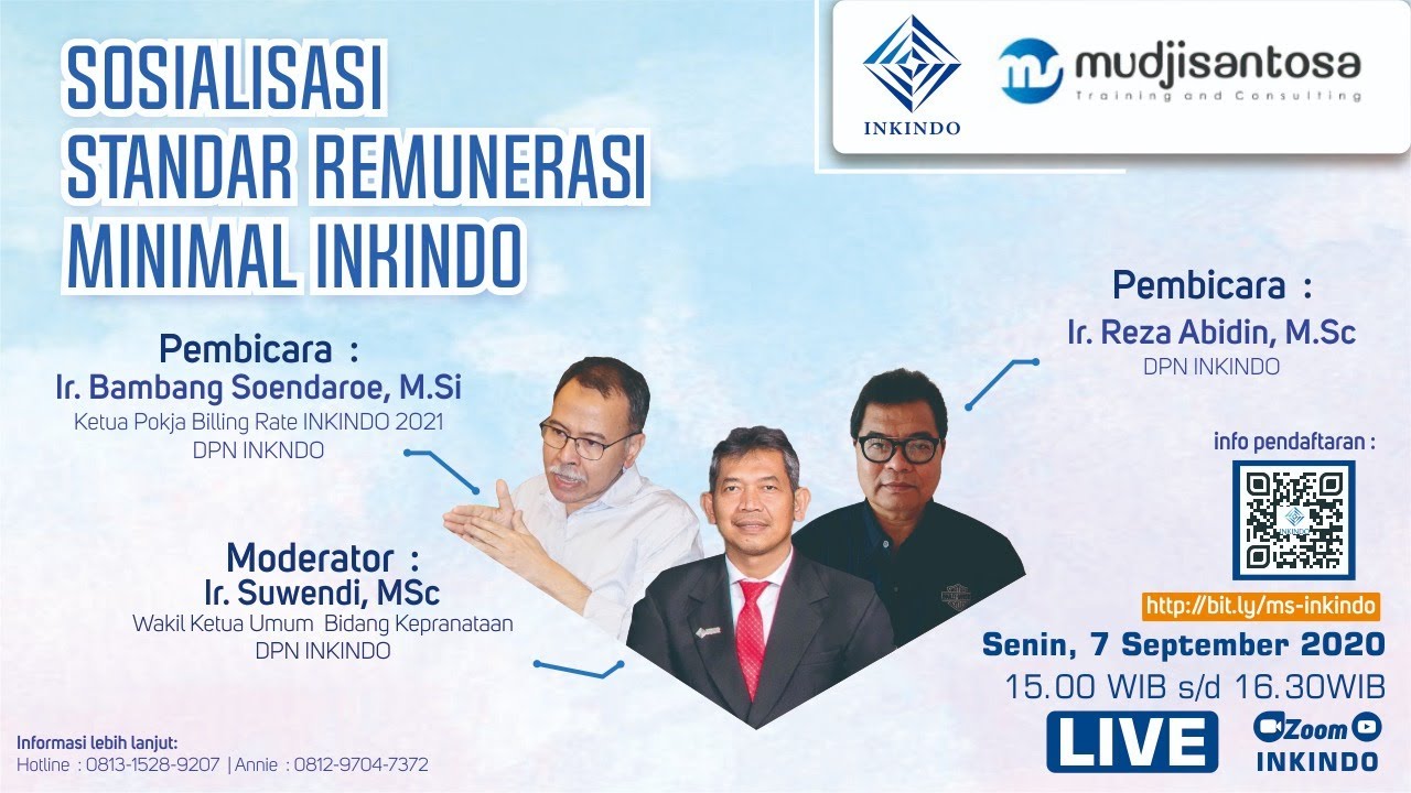 Webinar Sosialisasi Standar Remunerasi Minimal INKINDO - YouTube