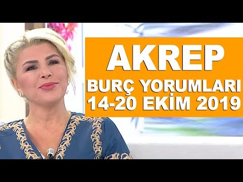 AKREP BURCU | 14 Ekim - 20 Ekim 2019 | Nuray Sayarı'dan haftalık burç yorumları