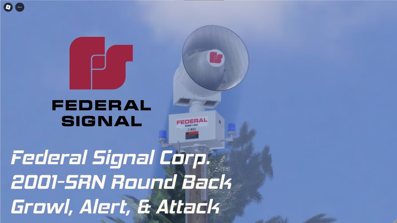 Federal Signal 2001-SRN Round Back | Growl, Attack, & Alert ...