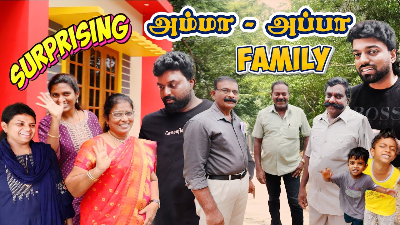 Surprising Appa Amma Family 💝 - YouTube