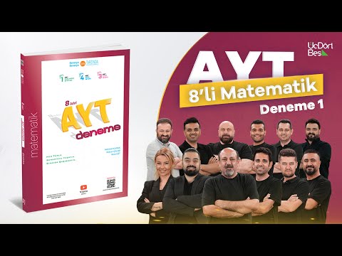 345 YAYINCILIK 8'li AYT Matematik 2025 | 1.DENEME
