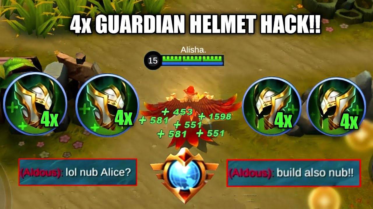 4x GUARDIAN HELMET ON ALICE!! TANKY BUT DEADLY! 1v5 (PLS TRY!!)-MLBB ...
