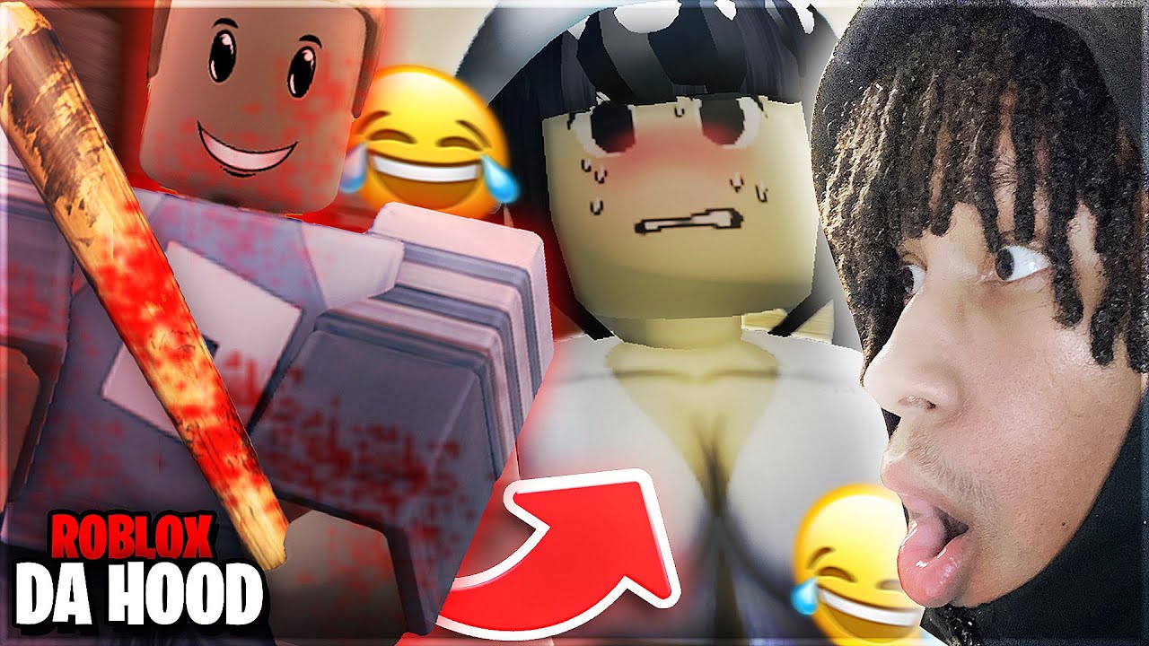 ROBBING GIRLS IN ROBLOX DA HOOD 💰 - YouTube