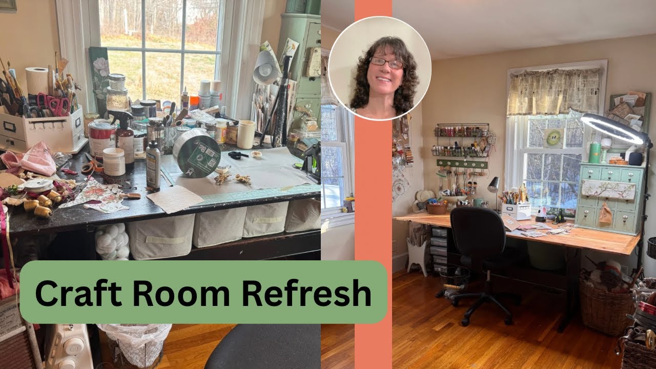 Refreshing New Year Refresh! #organize #crafts #refresh - YouTube