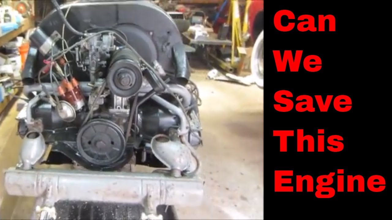 Will It Still Run? Rotten vw engine repaired. - YouTube