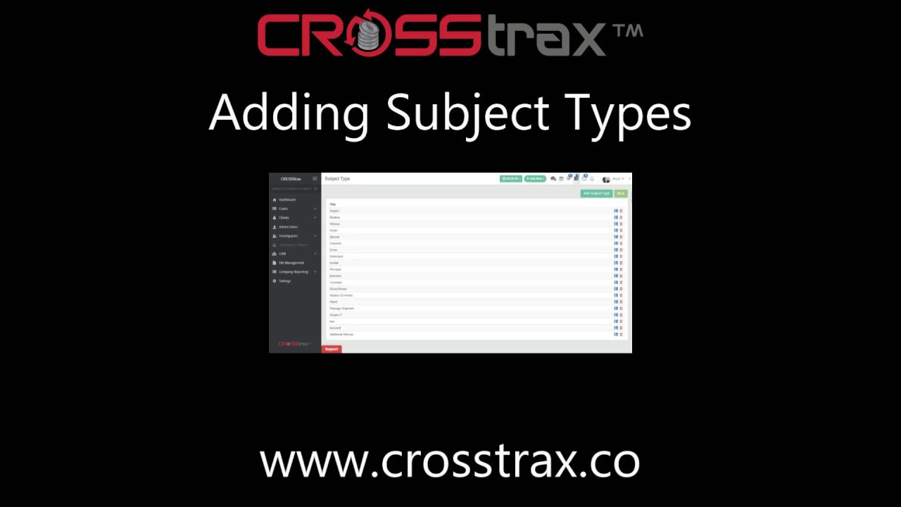 Adding Subject Types - YouTube