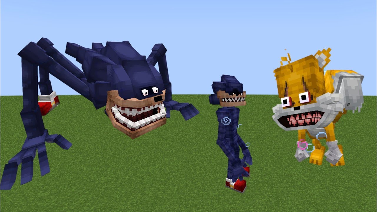 NEW Shin Sonic vs OLD Shin Sonic Mod ADDON UPDATE in MINECRAFT PE - YouTube