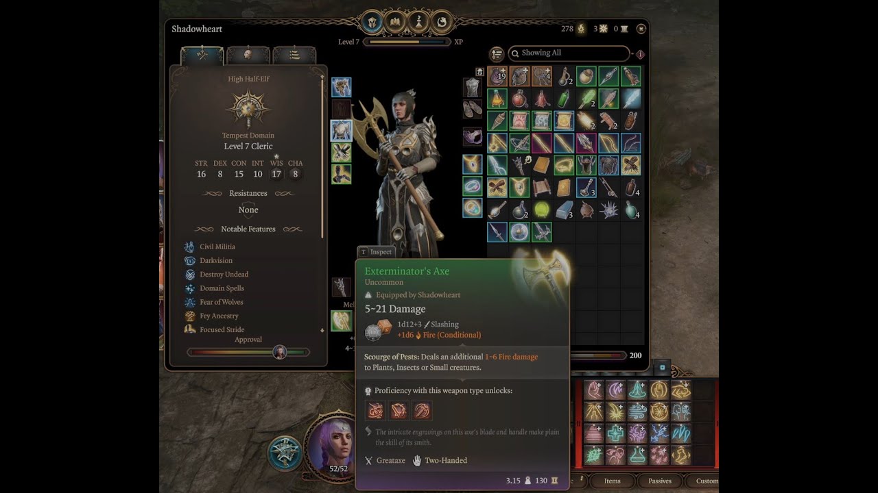 Shadow Heart tempest Cleric Powerful build High HP With Heavy Armor and ...