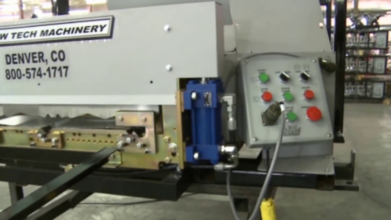 How To Set Up A Run Out Table For A Roof Panel Machine - YouTube