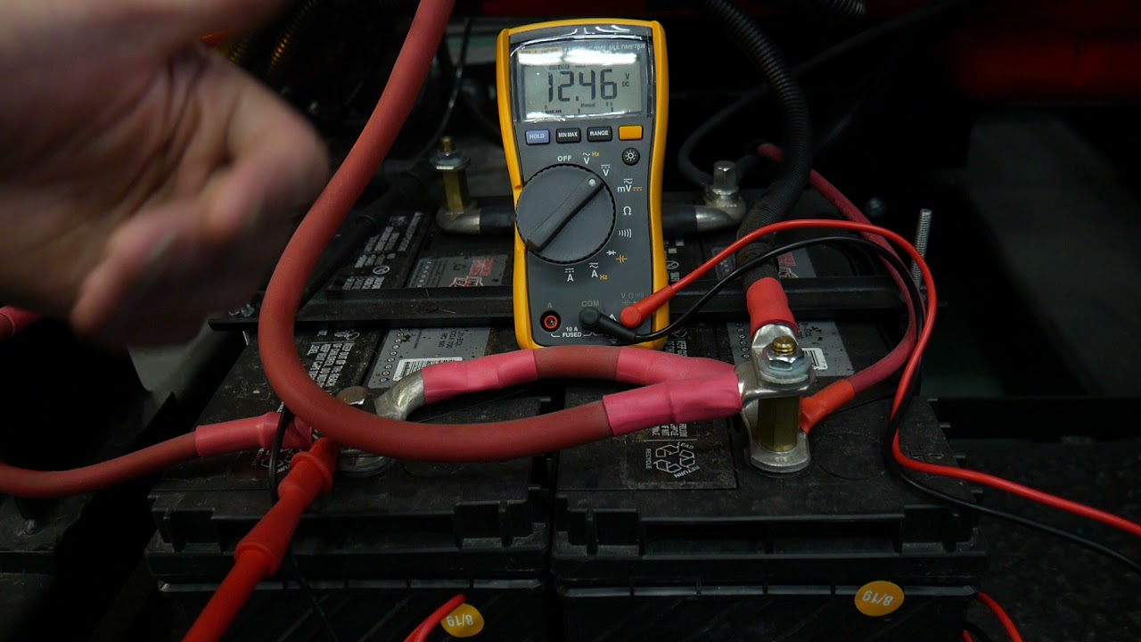 Load Testing a Battery Set on Cummins using the Starter - YouTube