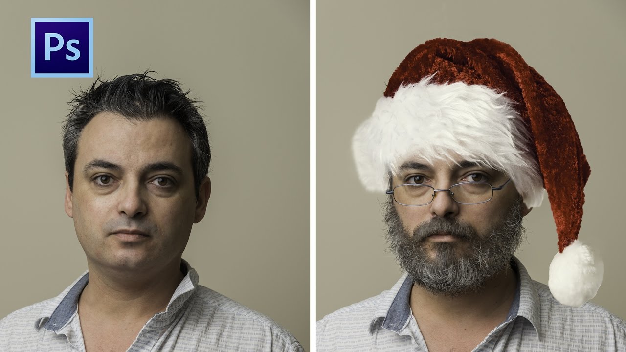 Turn yourself into Santa - YouTube