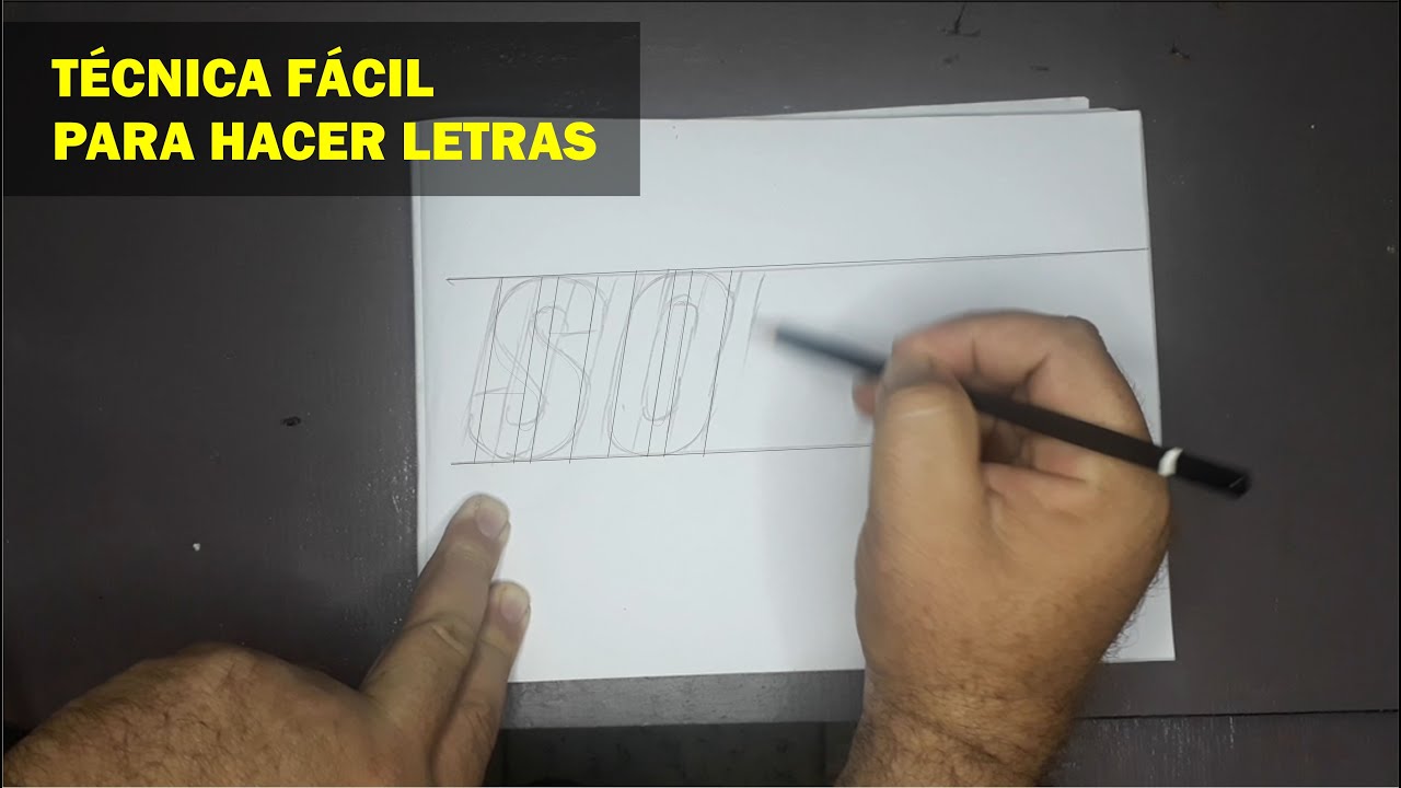 TÉCNICA FÁCIL PARA LETRAS ¿COMO HACER LETRAS PARA RÓTULOS? - YouTube