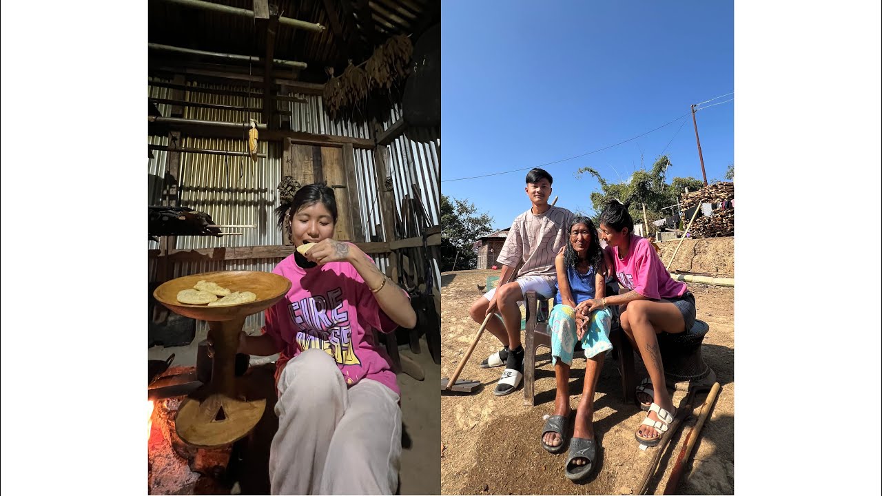 Homemade sticky rice biscuits naga traditional🍚, and wild chicken 🐓🤤 ...