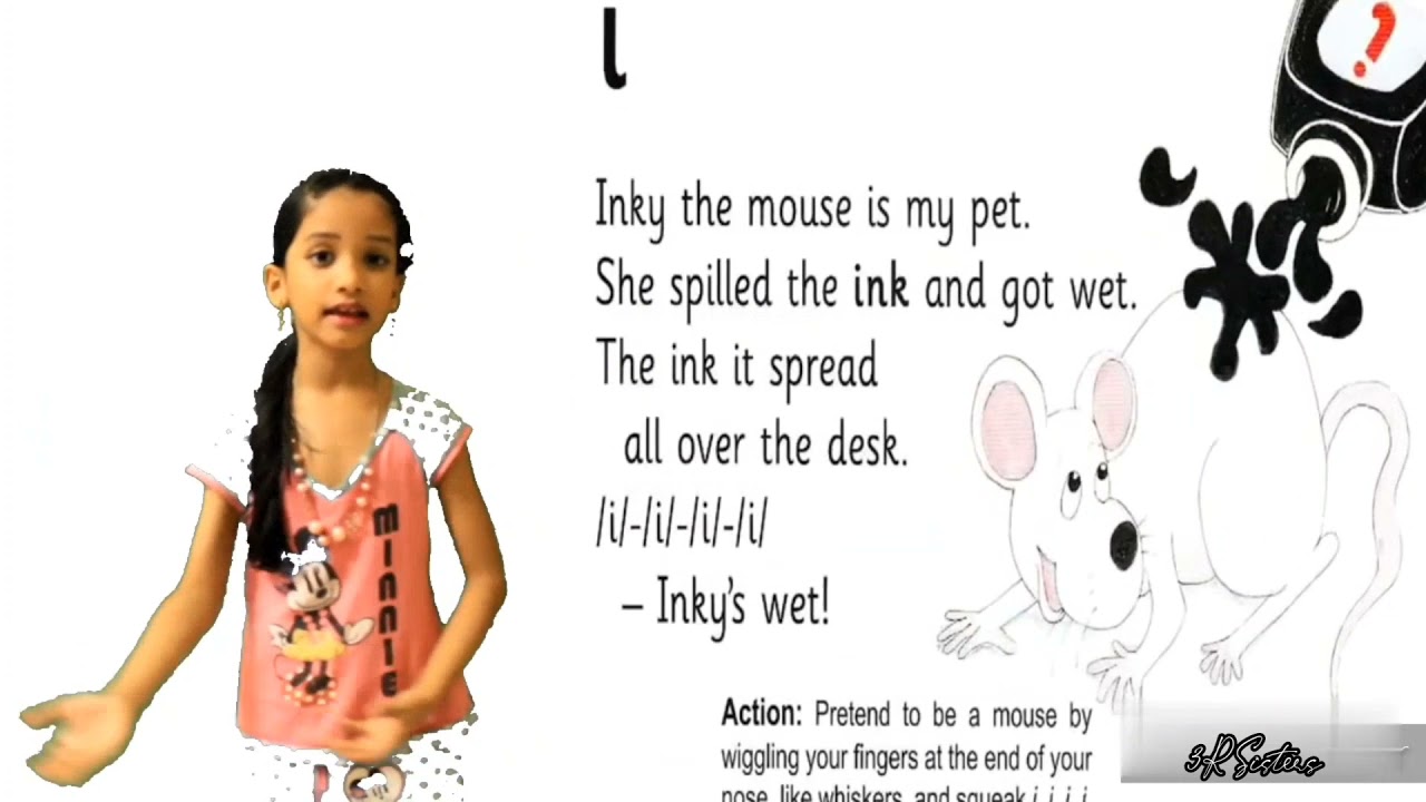 Inky the mouse is my pet| Letter P Phonics sound| Letter P Phonics Song ...