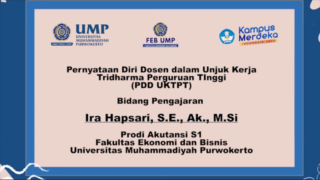 PDD - UKTPT Bidang Pengajaran - Ira Hapsari - Universitas Muhammadiyah ...