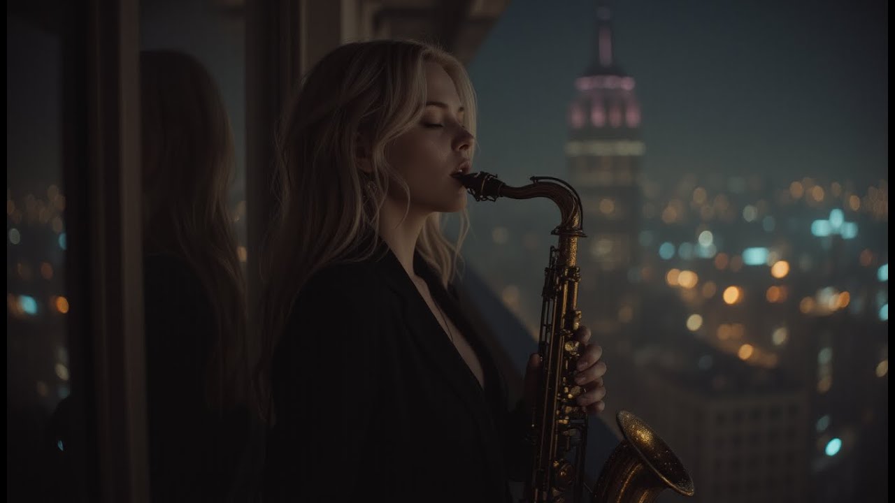 Saxophone Music For FOCUSED Work At Night - YouTube