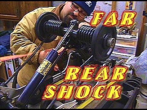 Installation of Rebuilt Snowmobile Far Rear Shock - YouTube