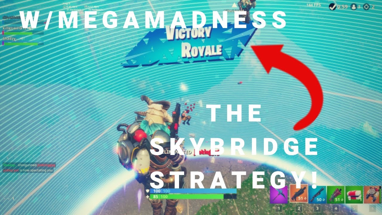 The Skybridge Win W/MegaMadness || Fortnite Battle Royale - YouTube