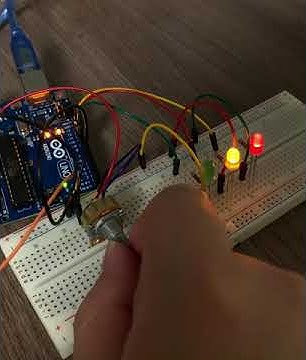 Arduino Homework 6 Potentiometer with LED -21611172 - YouTube