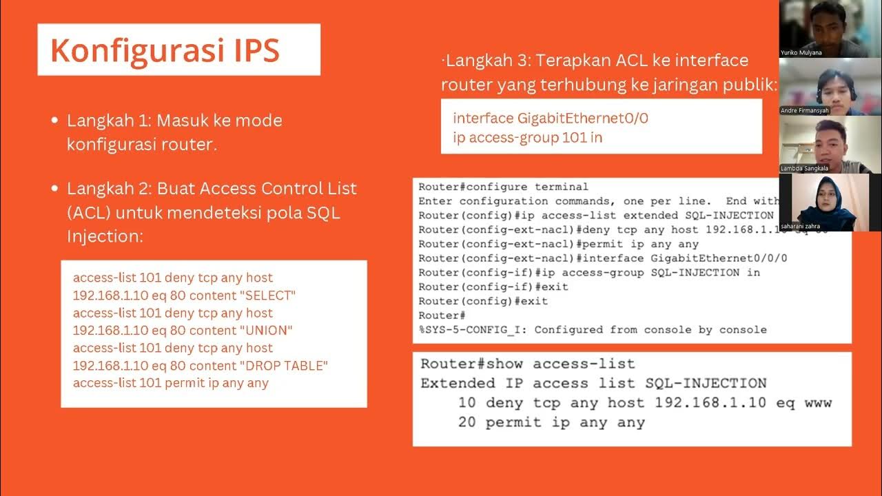 Presentasi tugas Intrusion Prevention System (IPS) untuk Deteksi Serangan SQL Injection - YouTube