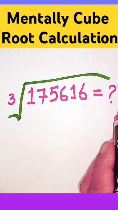 Cube root calculation || cube root tricks || find cube root || #shorts ...