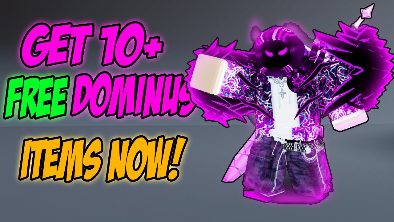 GET 10 FREE ROBLOX ITEMS & ROBUX NOW! (FREE DOMINUS) - YouTube