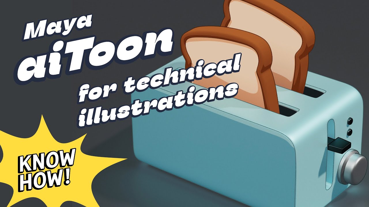 Technical cartoon shading in Maya #aiToon #maya3d - YouTube