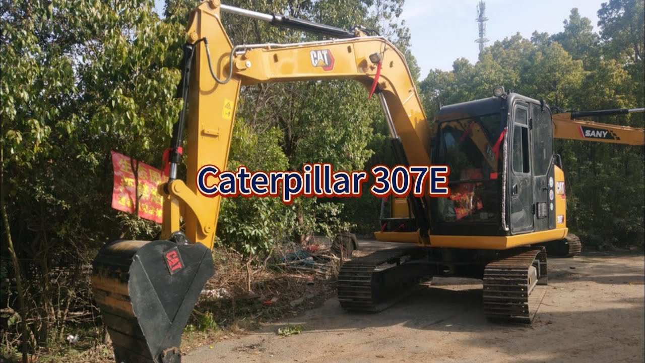 307E origin caterpillar 7ton mini excavator sale - YouTube