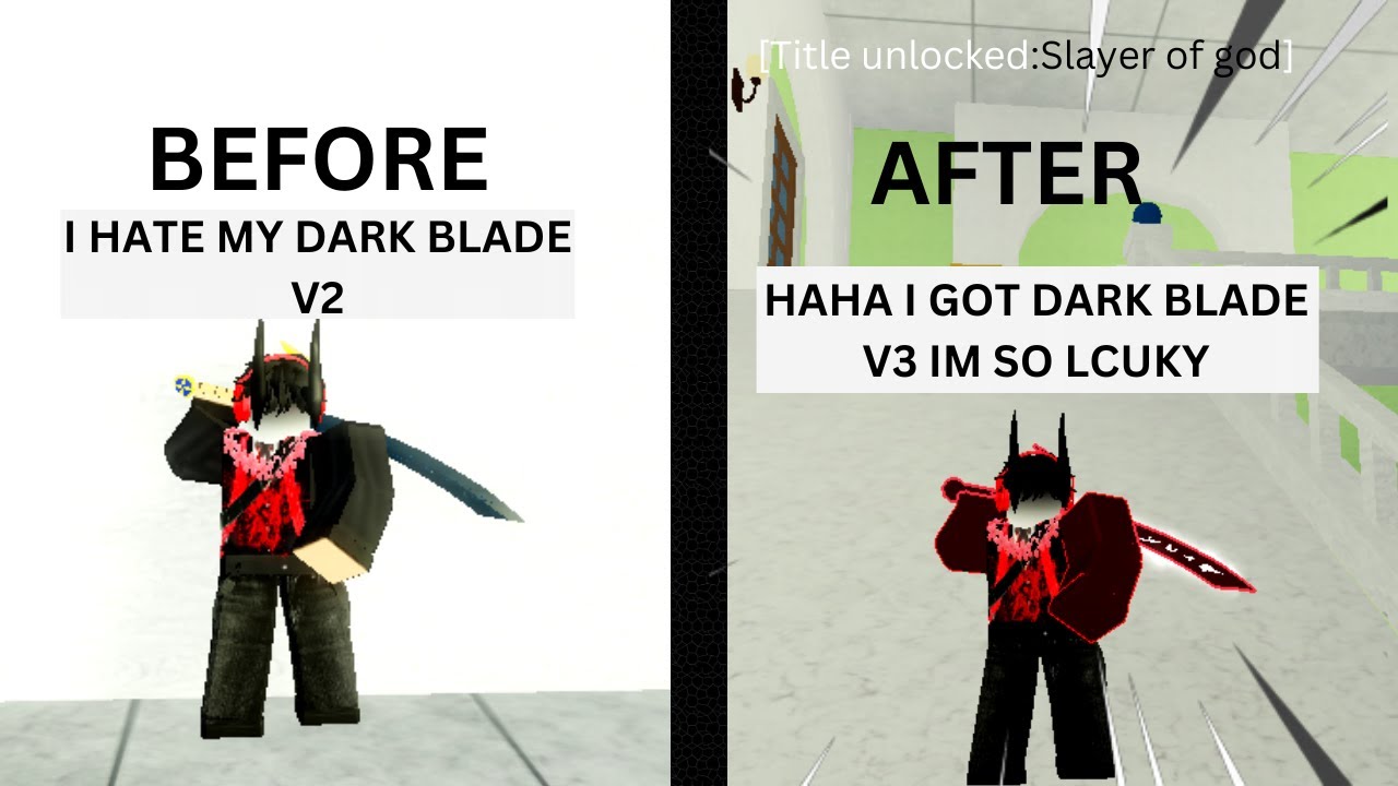 Getting dark blade v3!!! - YouTube