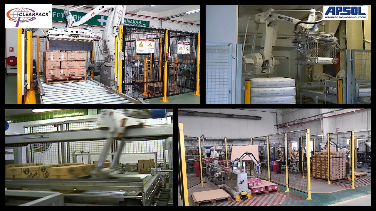 Case and Bag Palletizers | Clearpack - YouTube