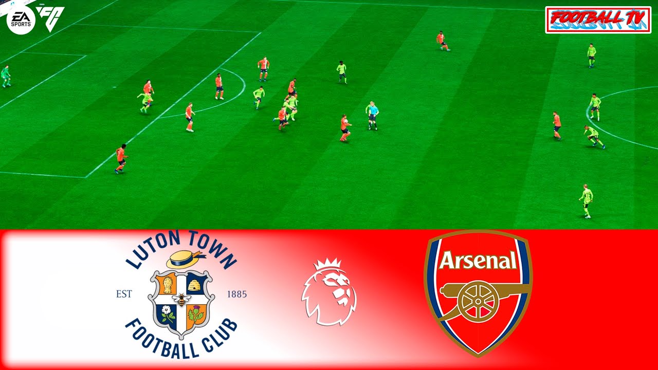 Luton Town vs Arsenal | Premier League 23/24 | EA FC 24 Full Match All ...