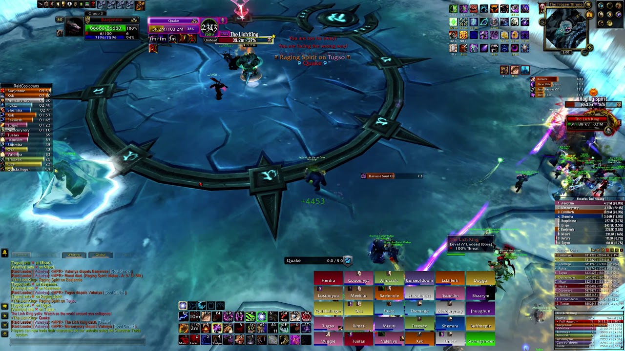 Lich King 25 Heroic LOD - Druid bear tank pov (Warmane - Icecrown ...