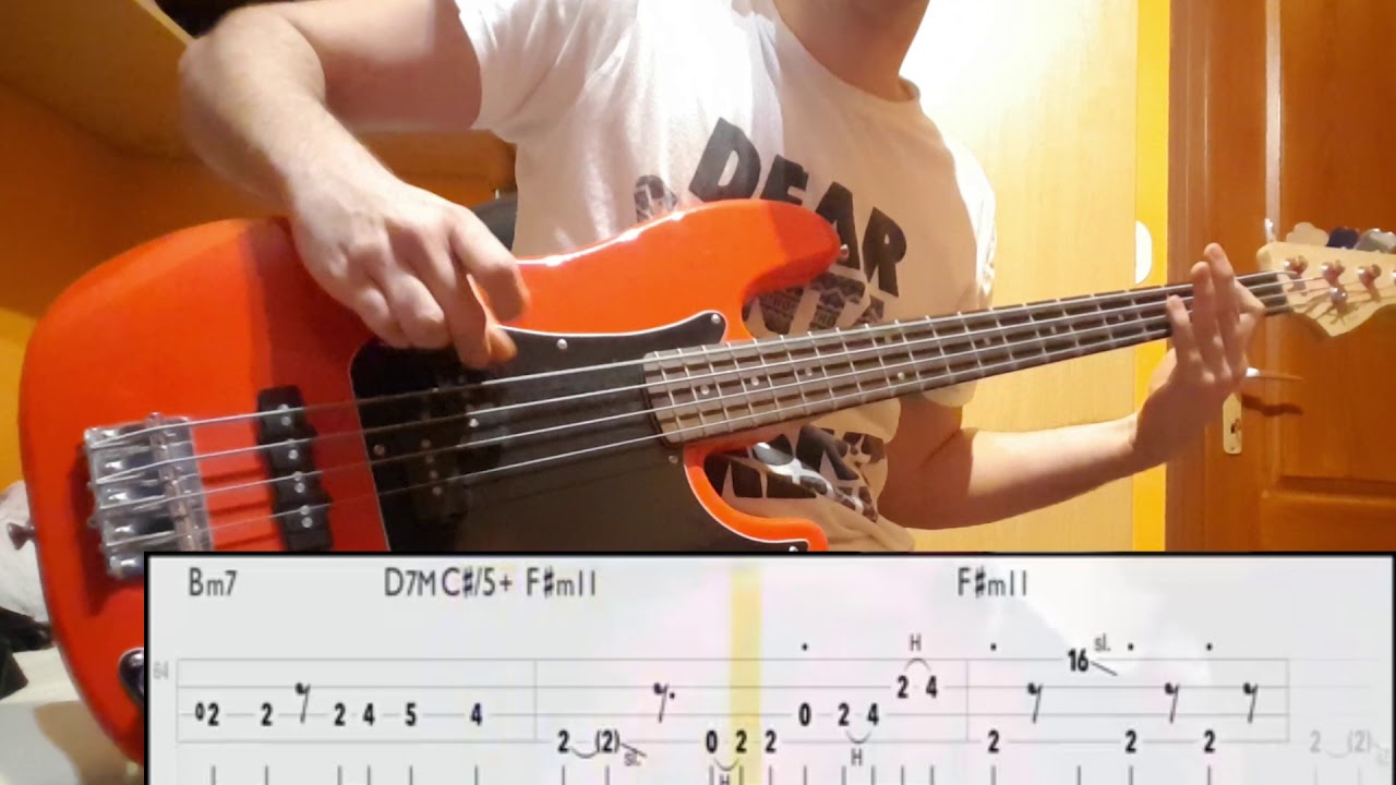 Bruno Mars - 24K Magic Bass Cover + TAB - YouTube