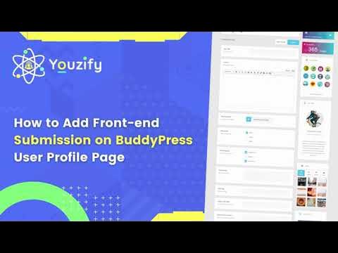 How to Add Front-end Submission Form to BuddyPress Profile - YouTube