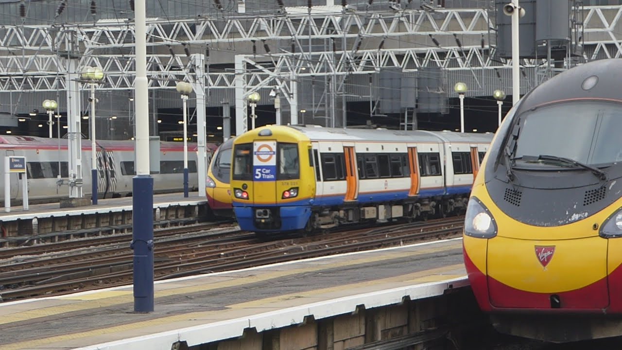 London Overground Class 378 arrives at London Euston (18/1/16) - YouTube