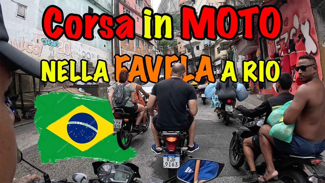 CORRIAMO in MOTO in una FAVELA di RIO 🇧🇷 Giro del Mondo in Defender 4x4 ...
