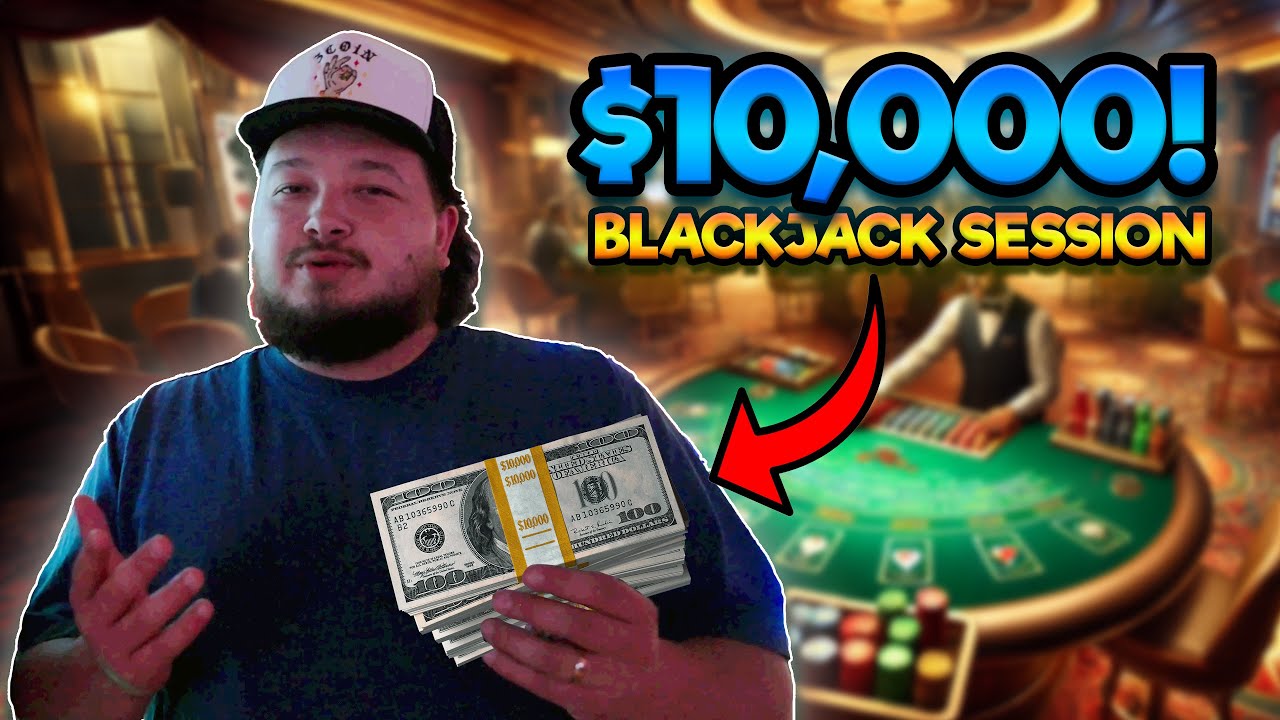 My BIGGEST Black Jack Session Ever! ($10,000) - YouTube