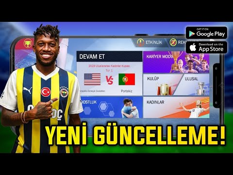 KARİYER MODLU TÜRKÇE SPİKERLİ MOBİL FUTBOL OYUNUNA YENİ GÜNCELLEME GELDİ!