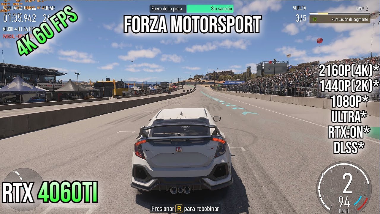 Forza Motorsport - RTX 4060TI ,2160p(4K),1440p(2K),1080p ,DLSS ,Ultra ...
