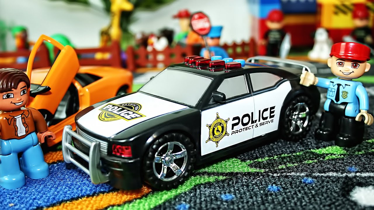 Полицейская машина - Car for kids Police Racing Car - YouTube